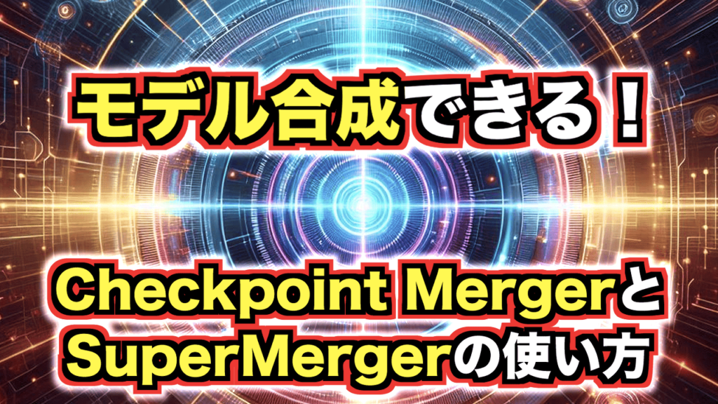 Stable Diffusionでマージできる！Checkpoint MergerとSuperMergerの使い方を解説 | 生成AI攻略