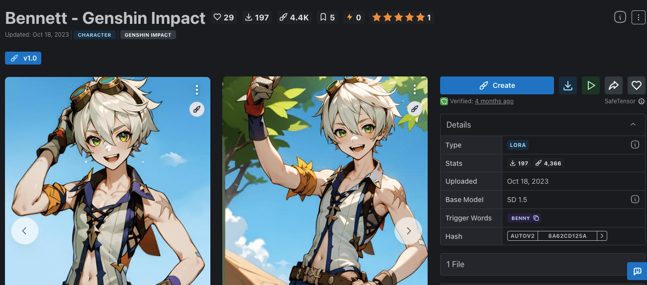 Stable Diffusionで原神のゲームキャラを生成する方法について解説！ | 生成AI攻略