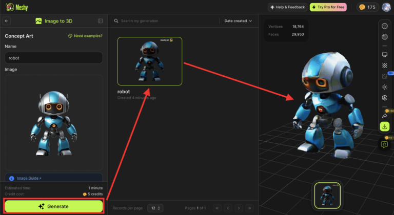 クオリティが高い3Dモデルが生成できる！Meshy AIの使い方について解説 | 生成AI攻略